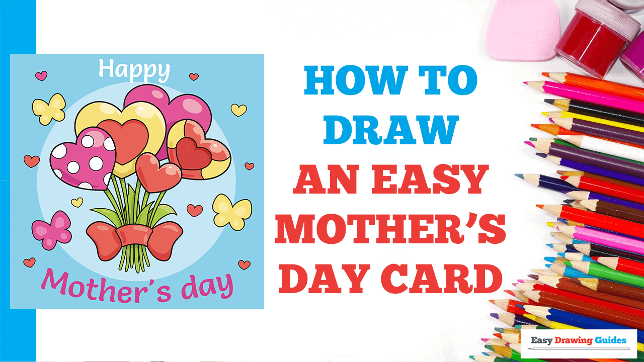 how to draw mothers day card