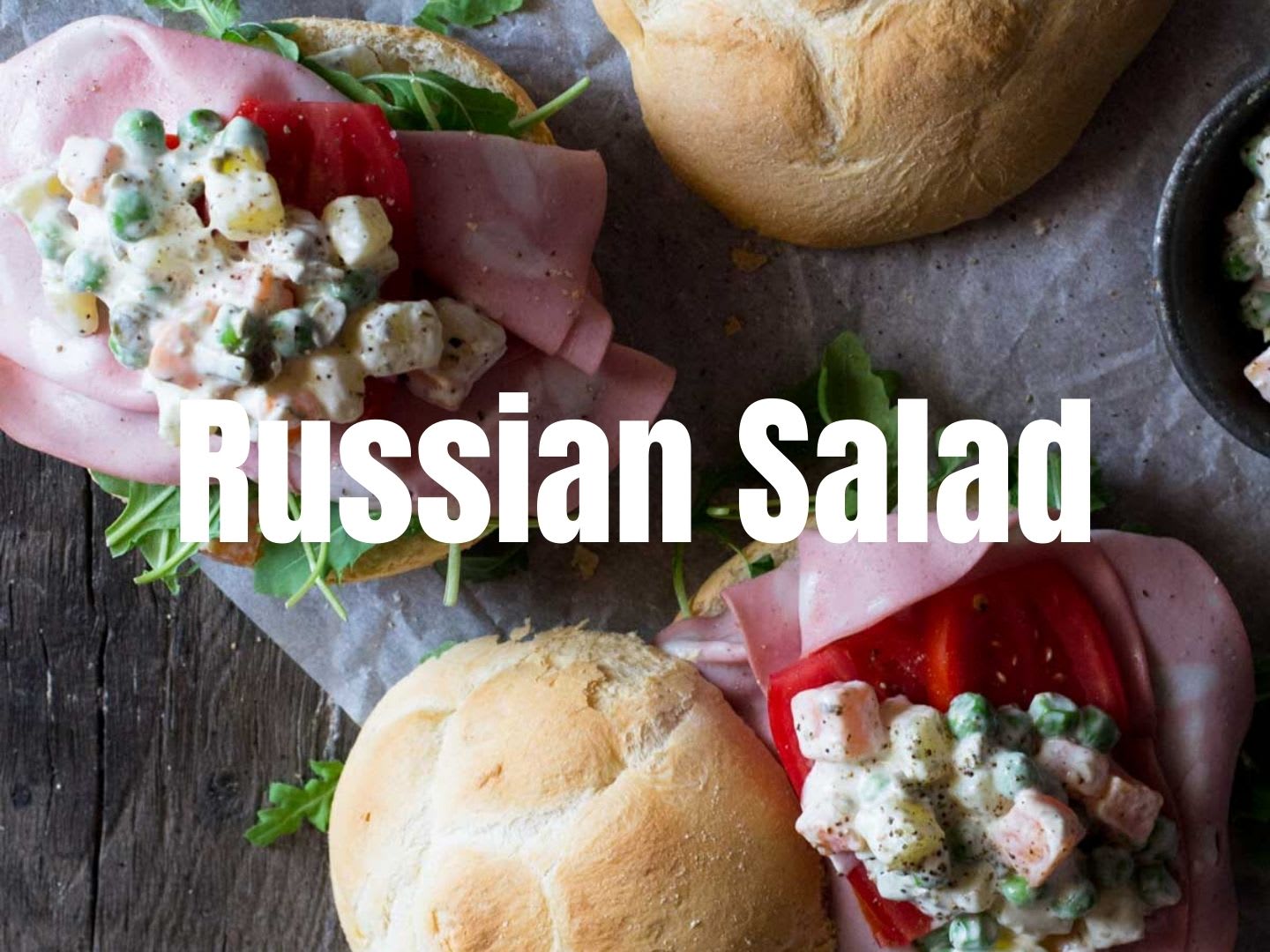 how to make russian salad sandwich