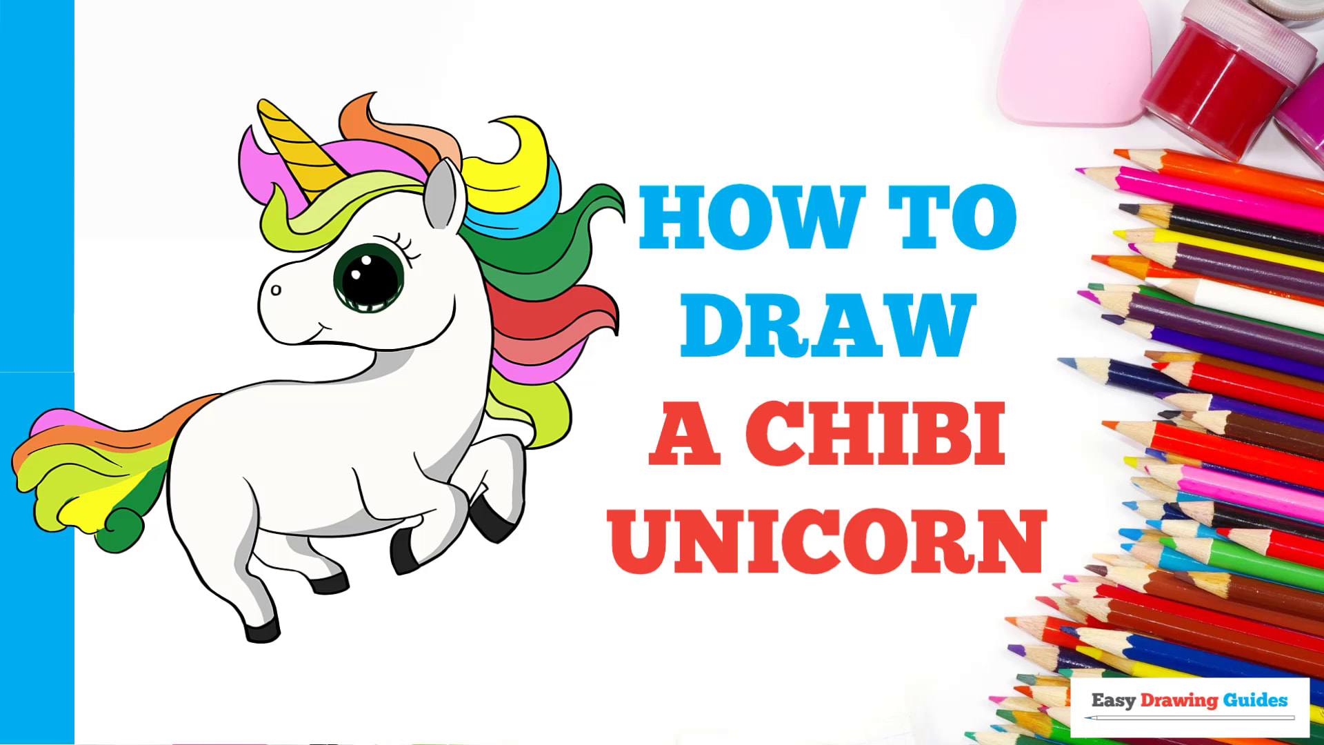 how to draw a unicorn head video