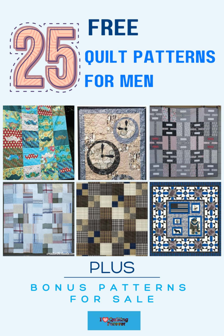 simple quilt patterns for men