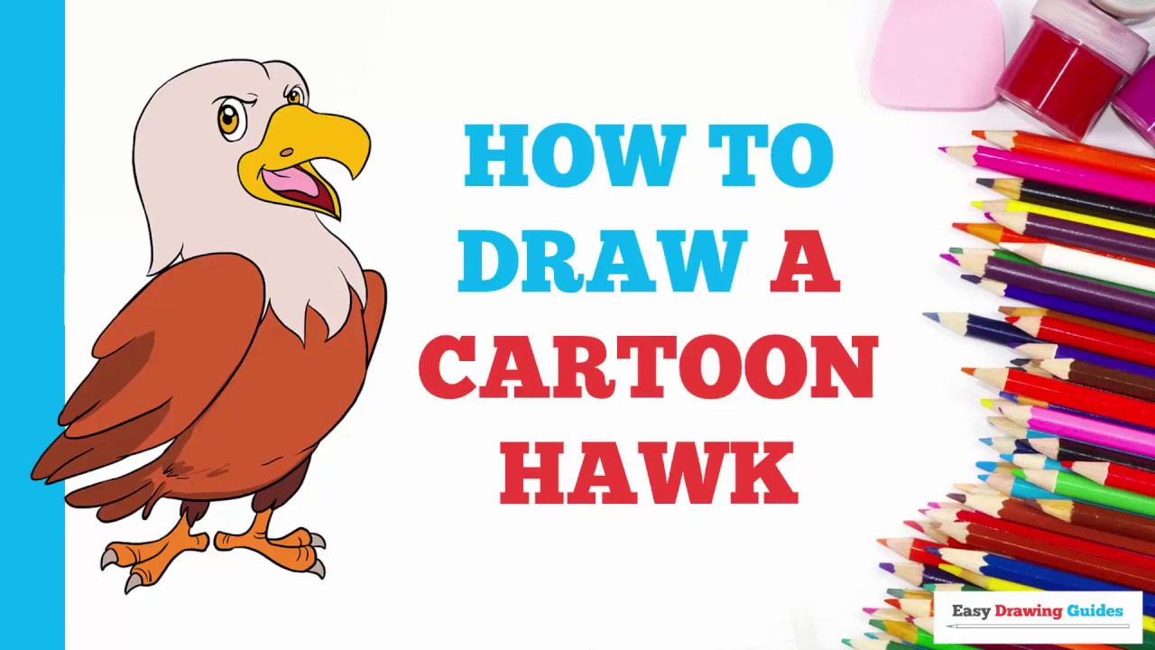 how to draw easy hawk