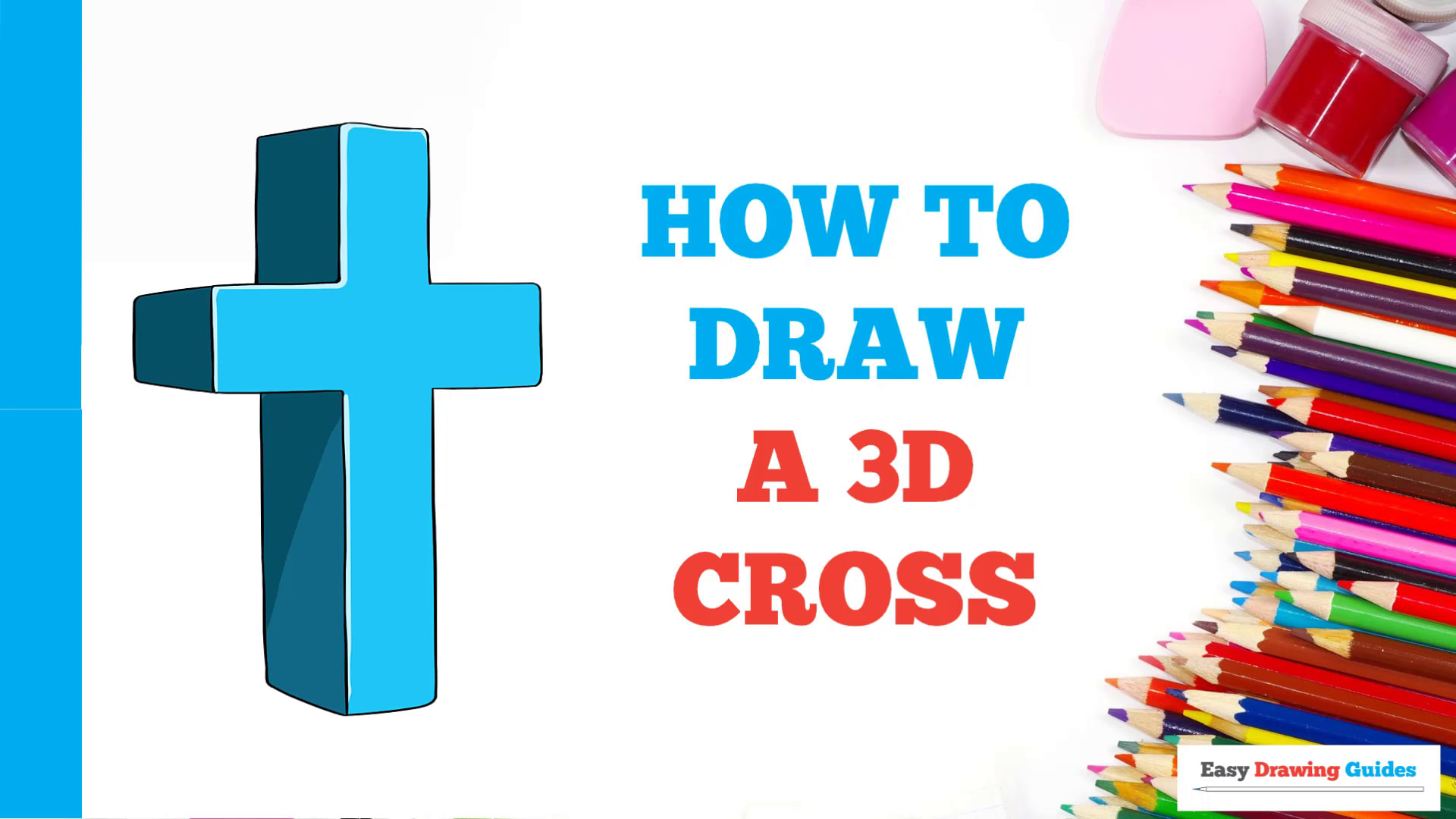 cross drawing 3d