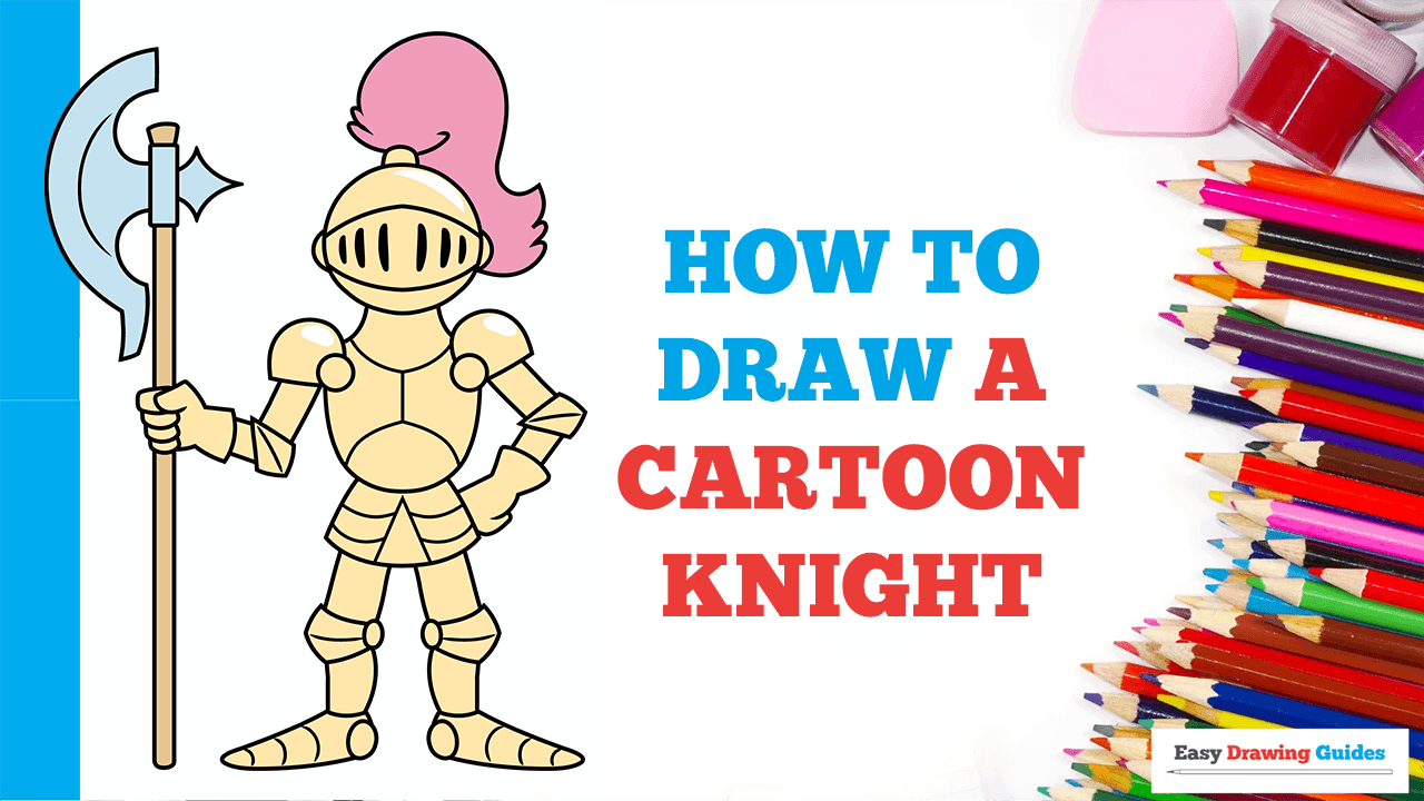 how to draw a knight easy