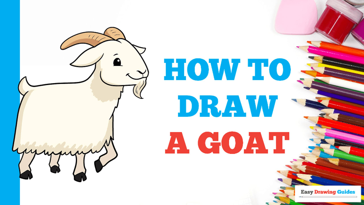 how to draw cartoon goat