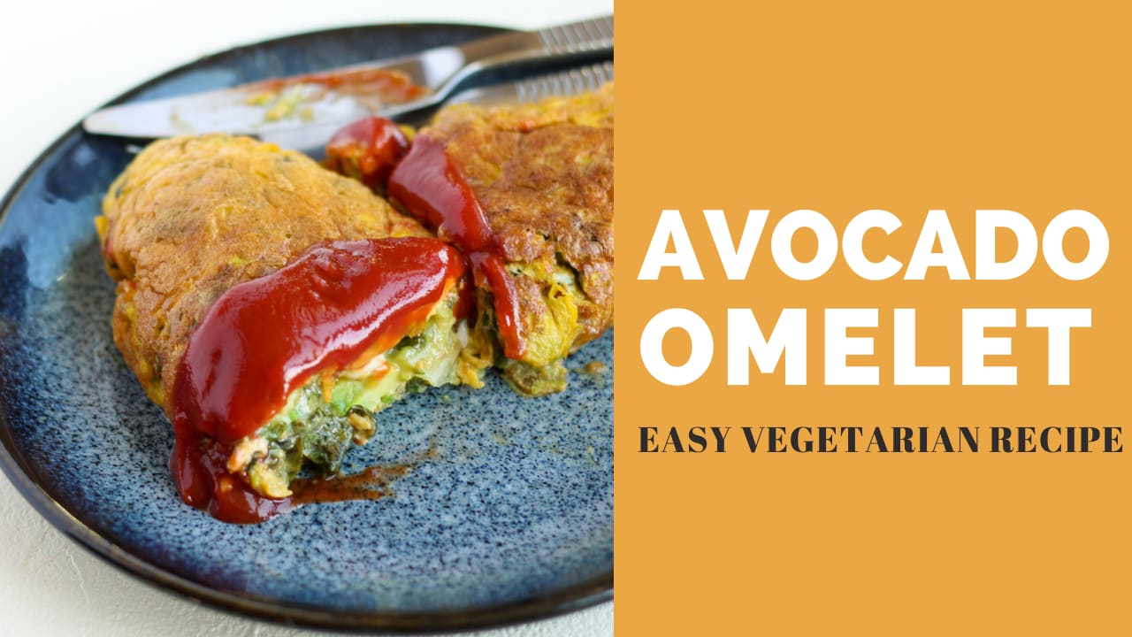 how to make avocado egg omelette