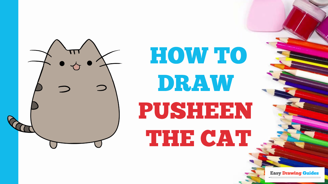 how to draw a pusheen cat video