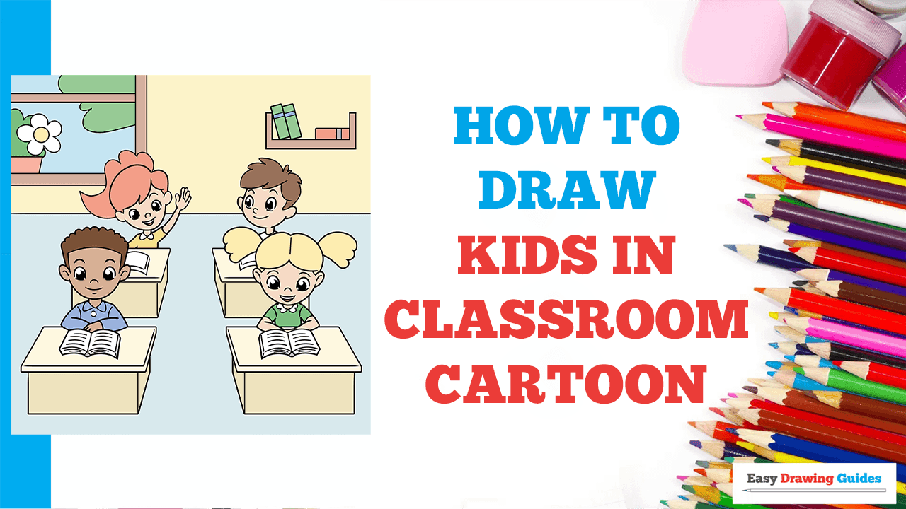 how to draw a classroom easy