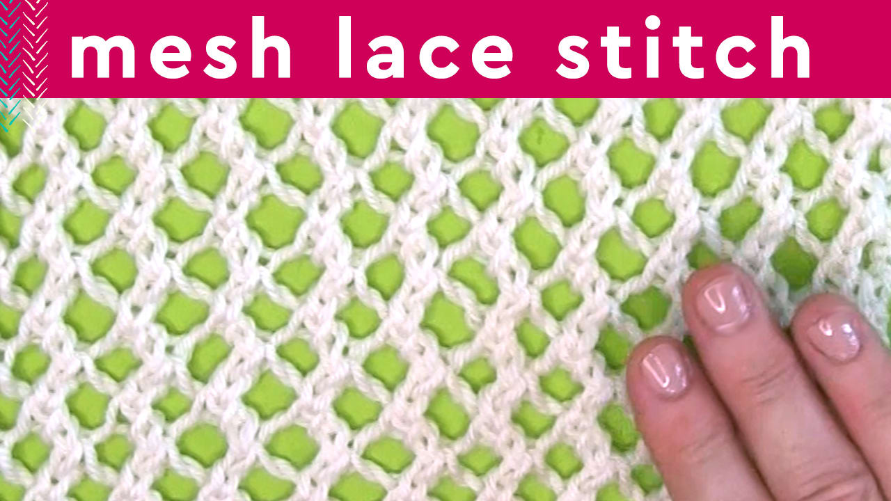 fishnet lace knitting pattern
