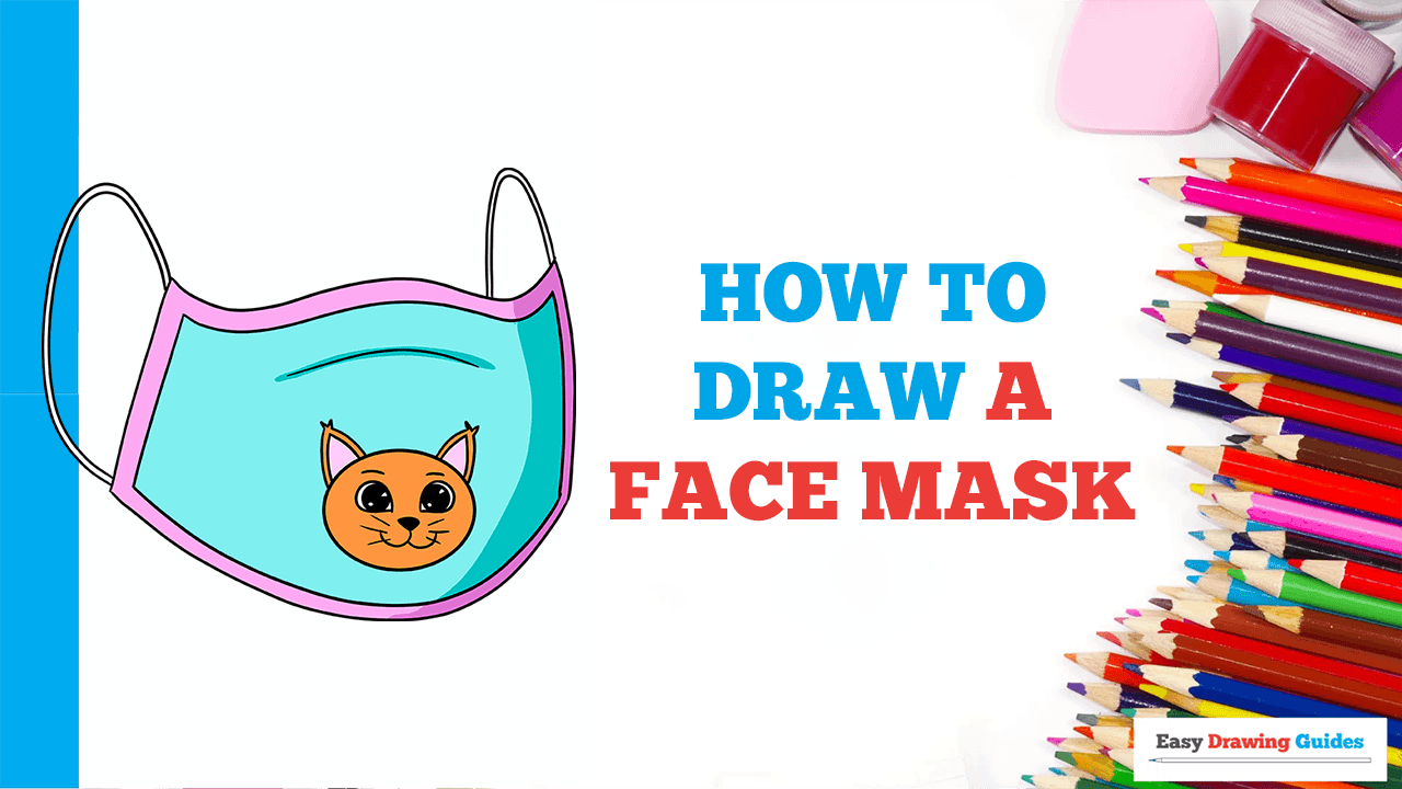 how to draw face mask