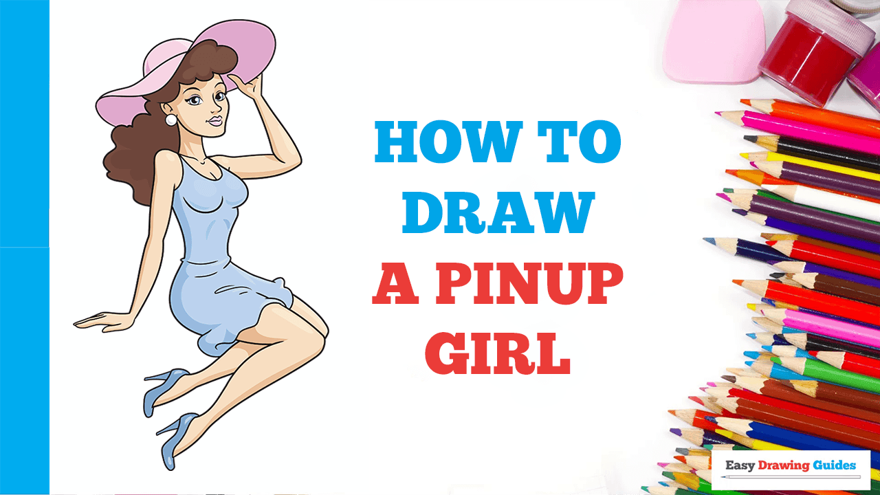 how to draw a pinup girl face