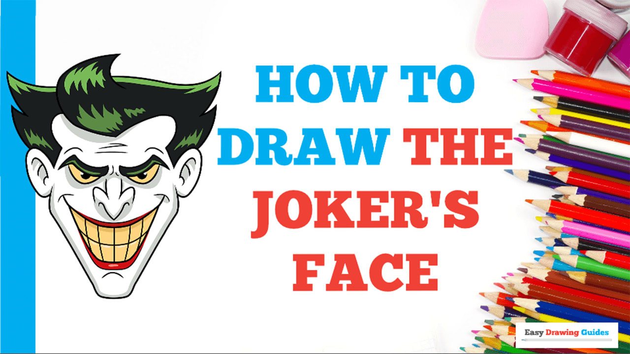 how to draw joker head