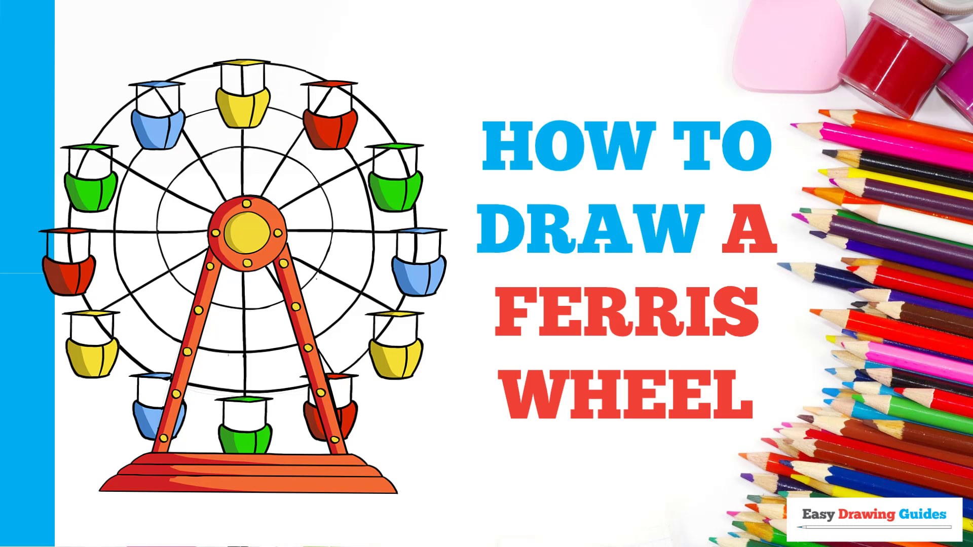 how to draw wheel