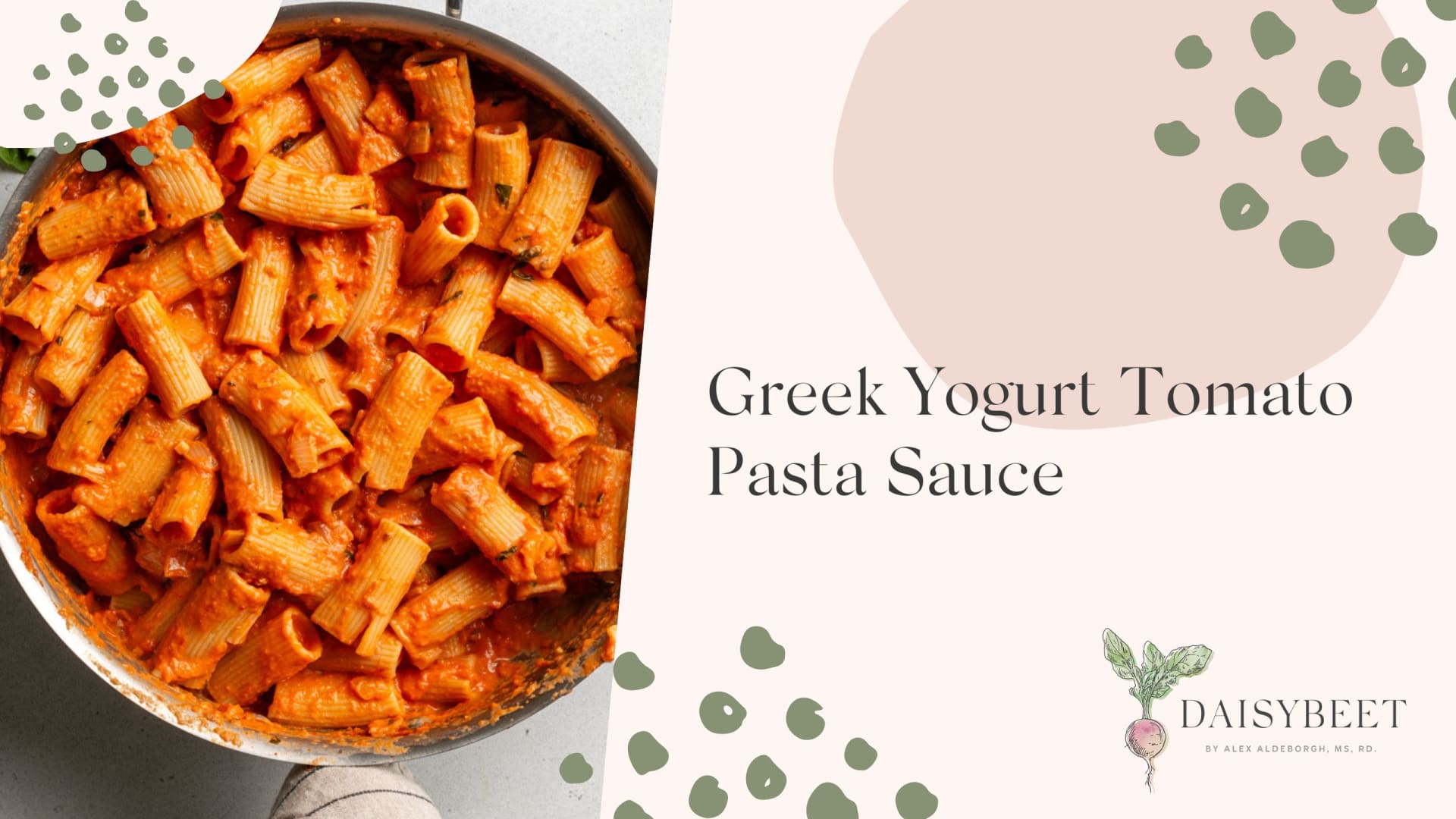 how to make a pasta sauce with yogurt