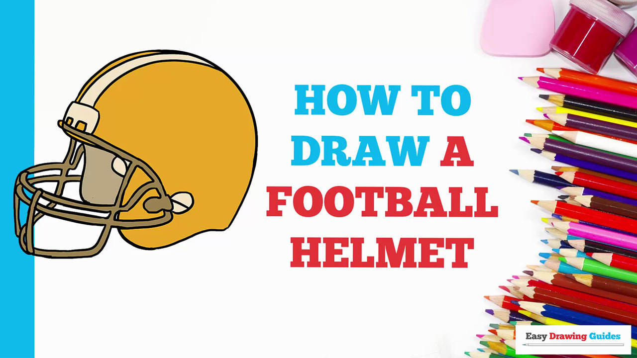 football helmet coloring pages step by step