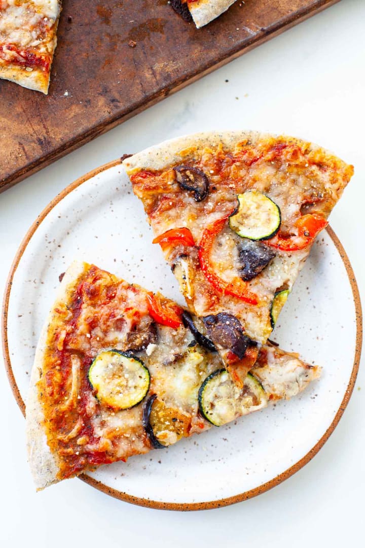 single veggie pizza