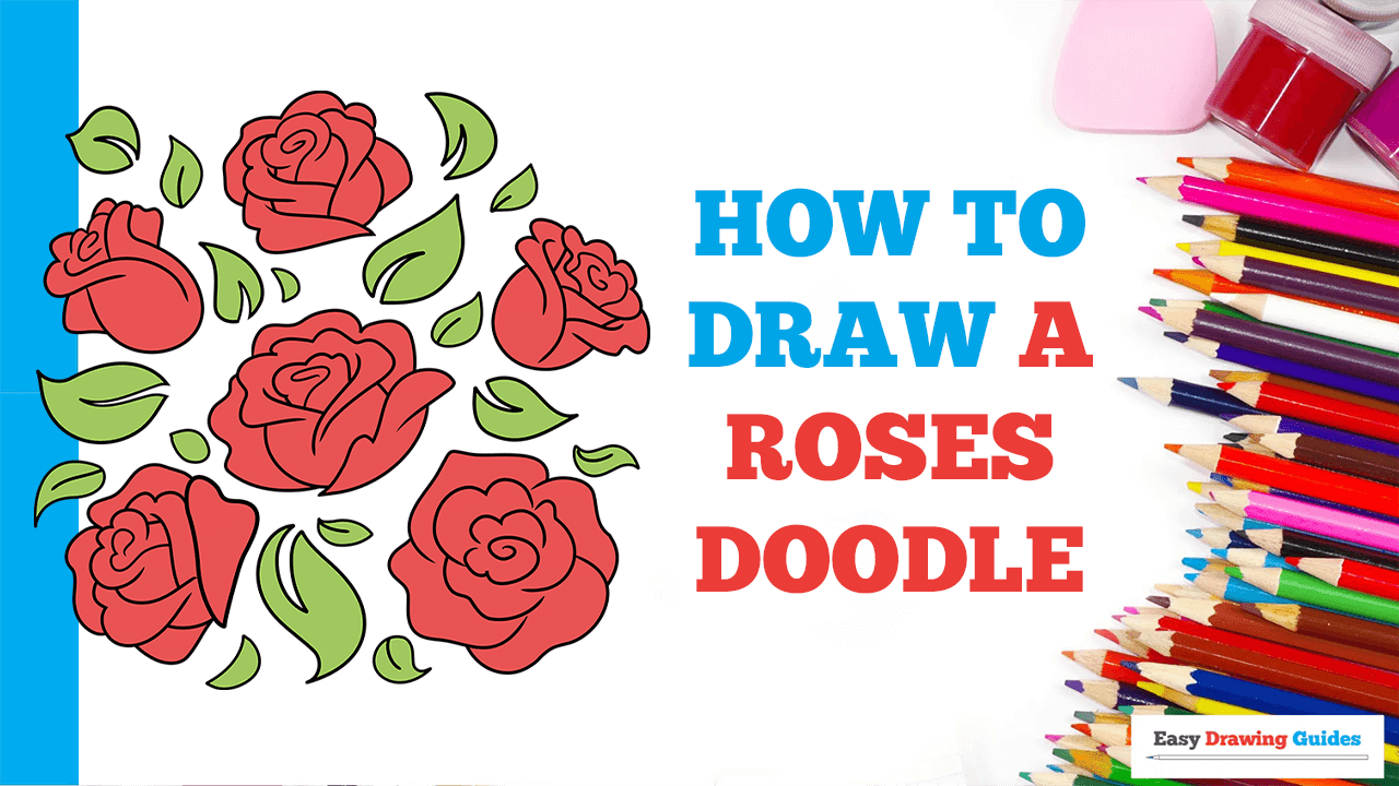 how to draw a rose artforkidshub