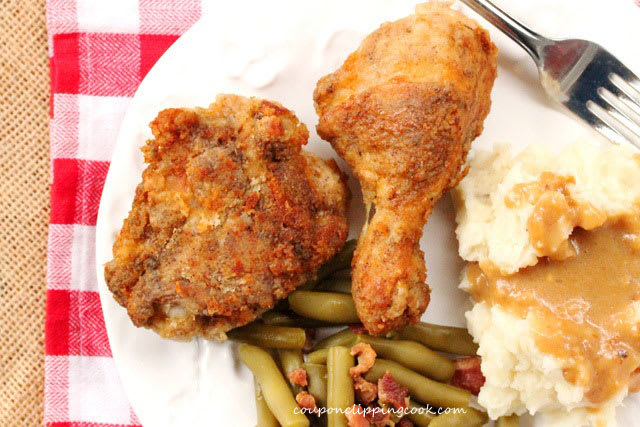 how to cook fried chicken with flour