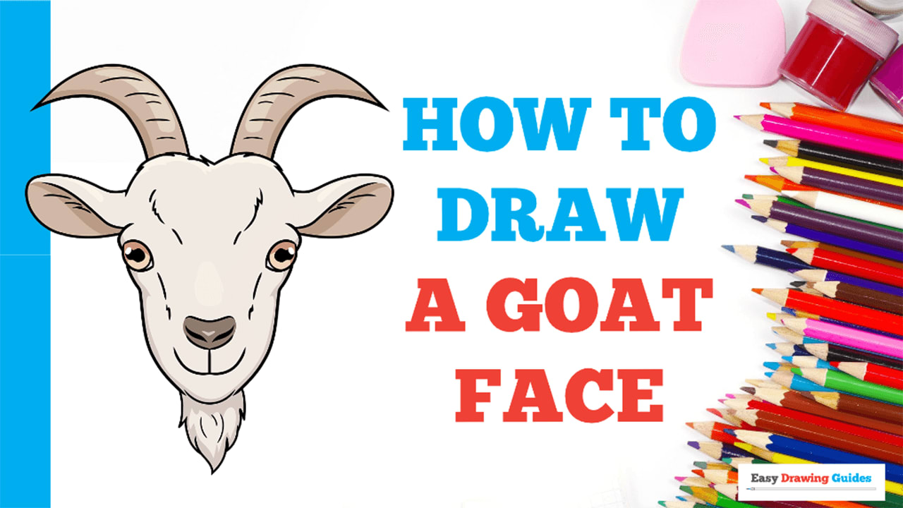 how to draw goat head