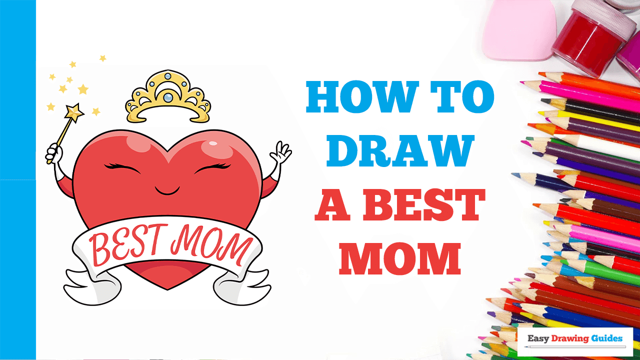 how to draw a rose for mom