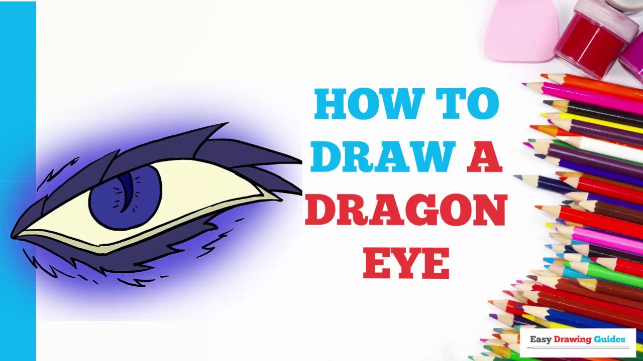 how to draw a dragon eye video