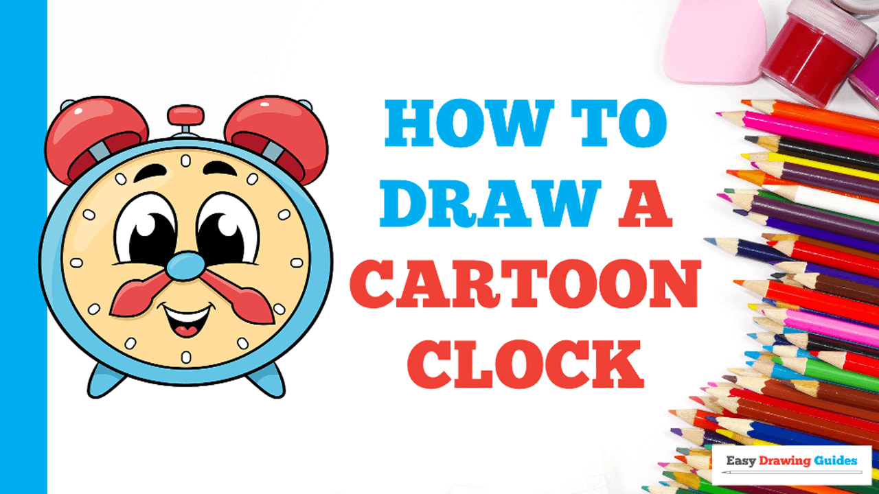 cartoon clock drawing
