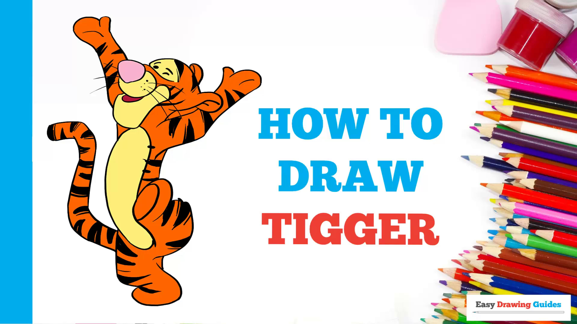 how to draw chibi tigger