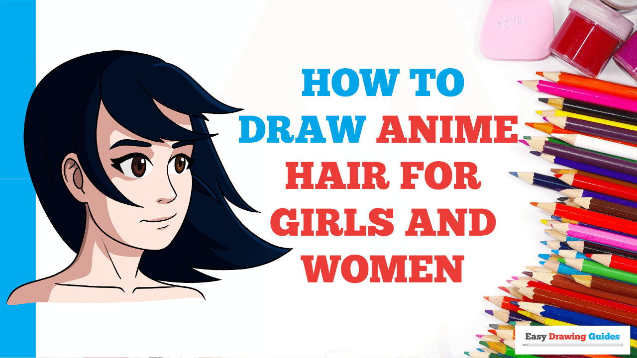 how to draw anime short hair female