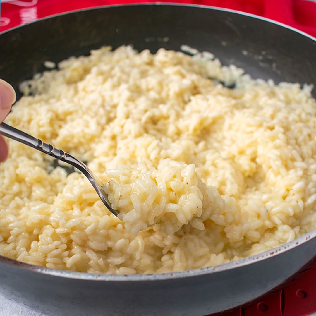 how to cook arborio rice with chicken stock
