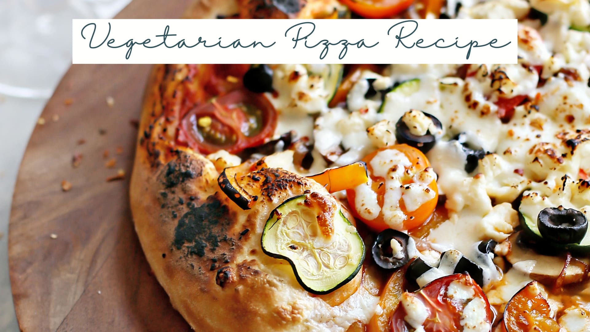 how to make a vegetarian pizza at home