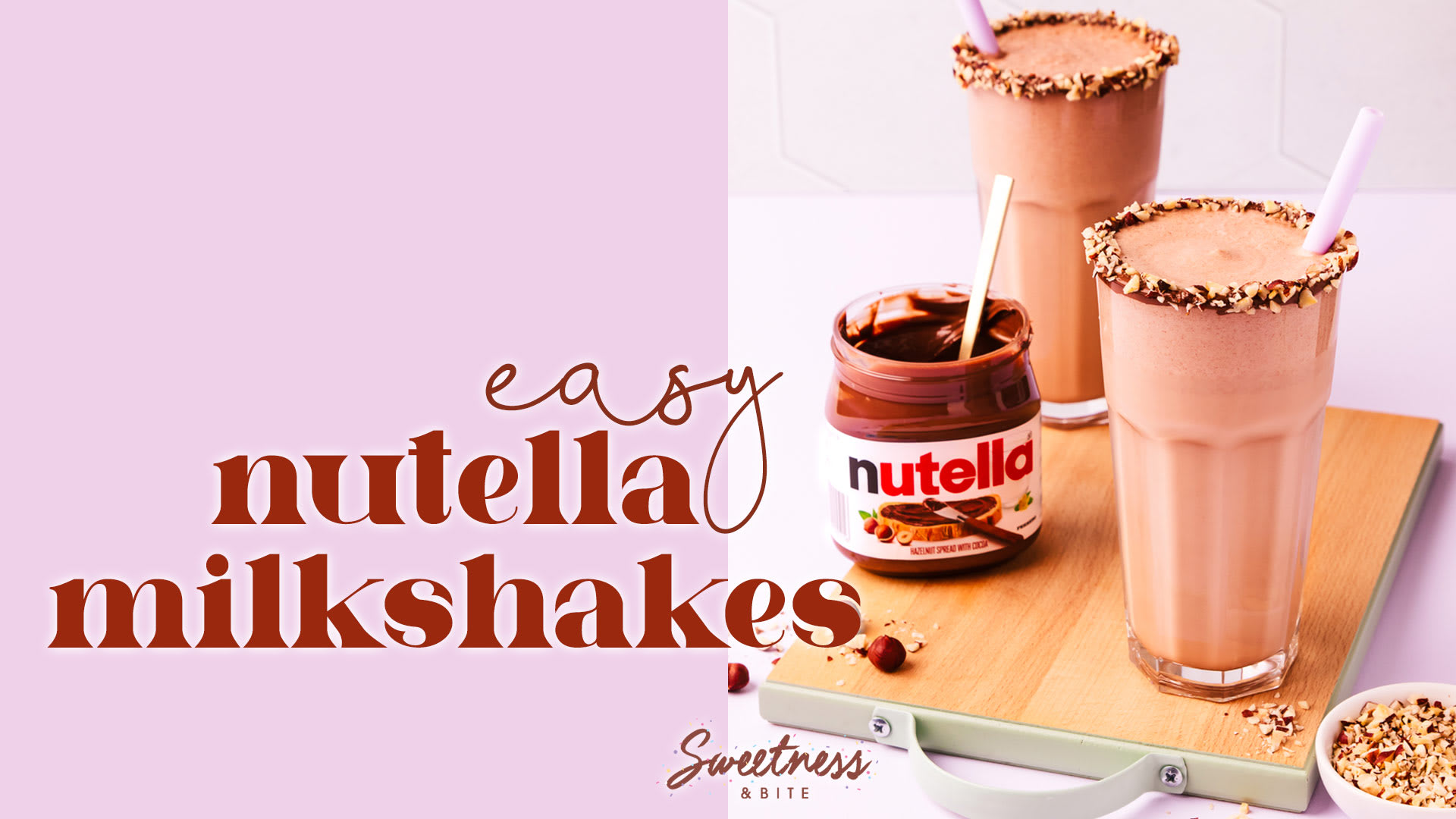 how to make hazelnut milkshake