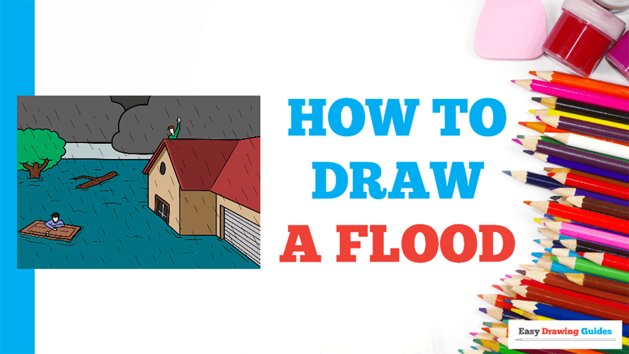 how to draw water flood