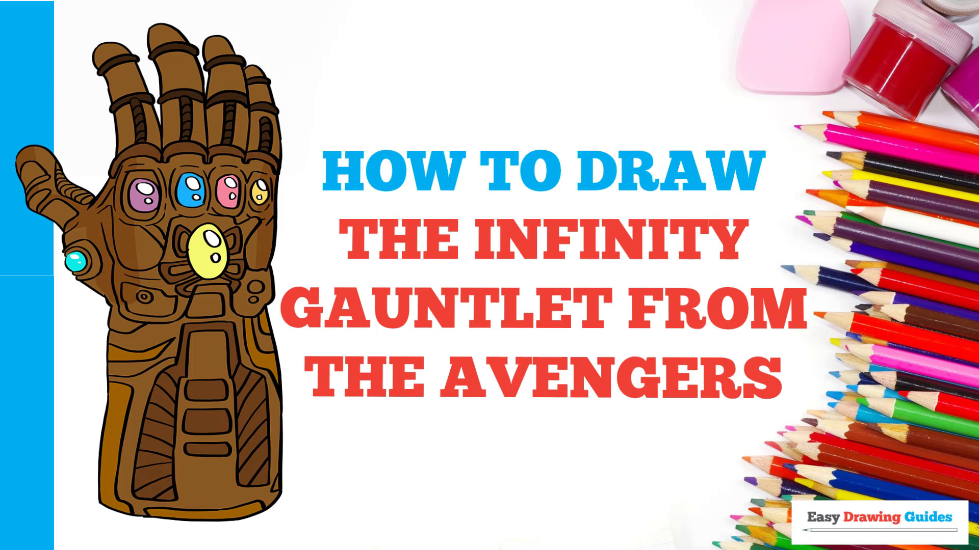how to draw infinity gauntlet