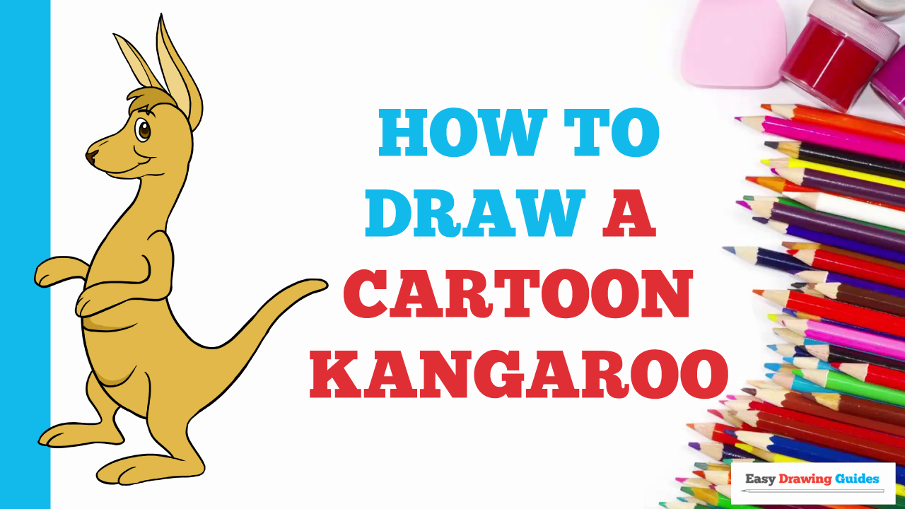 how to draw a kangaroo for
