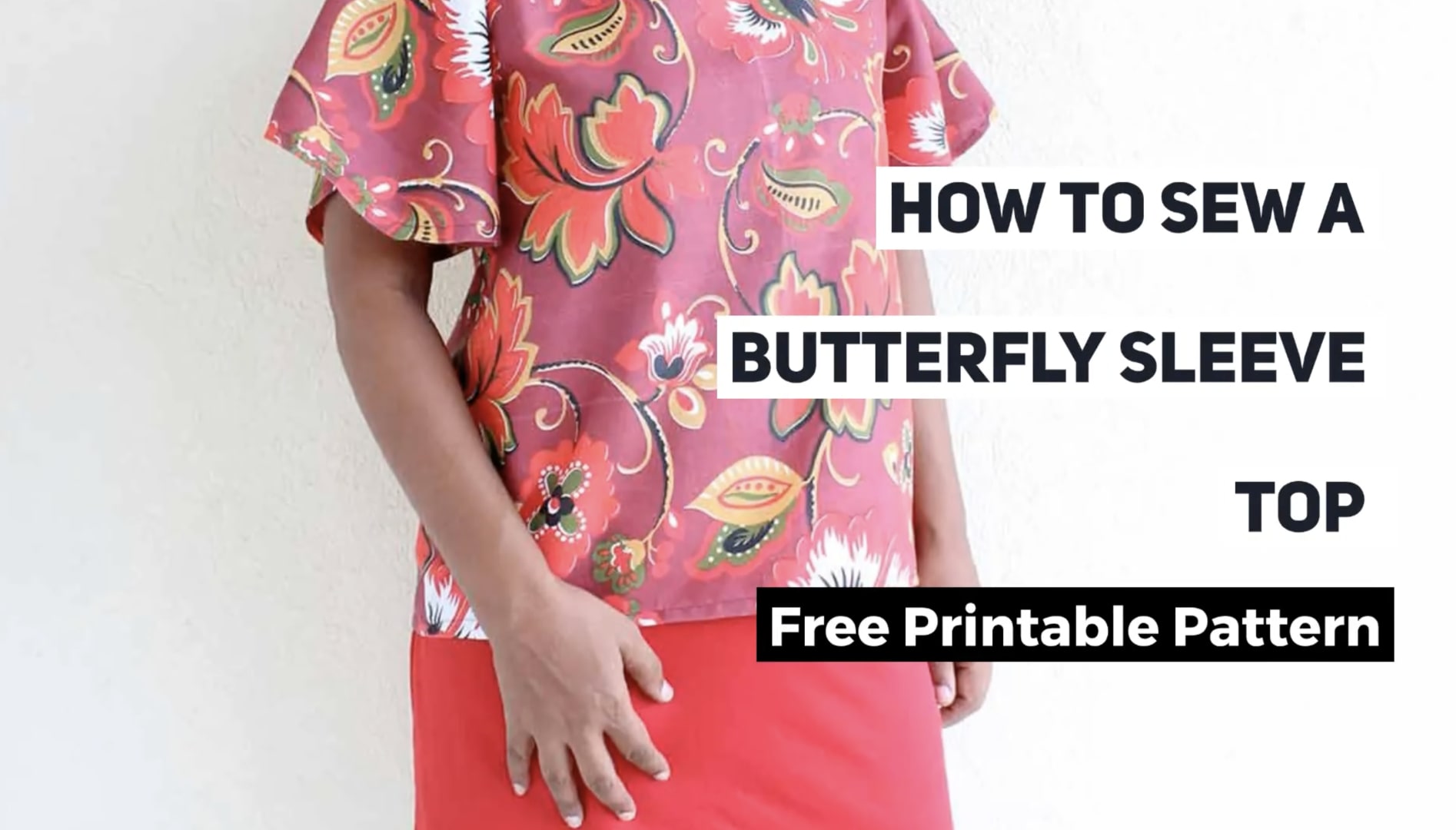 printable butterfly sleeve pattern
