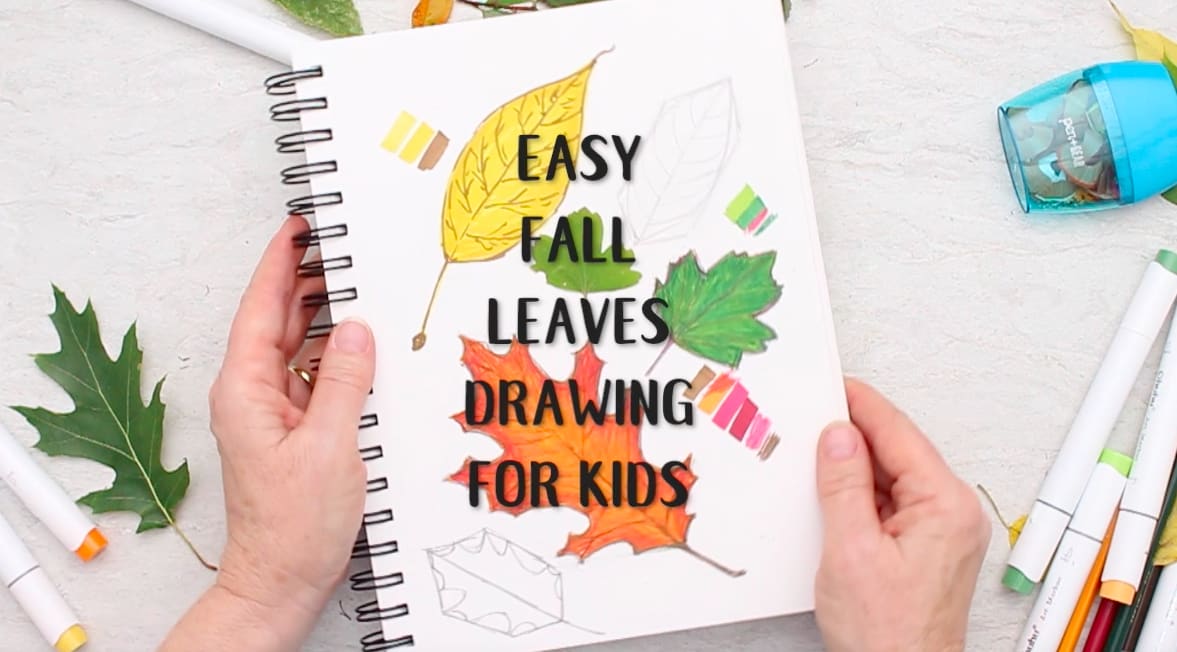 how to draw autumn leaves step by step