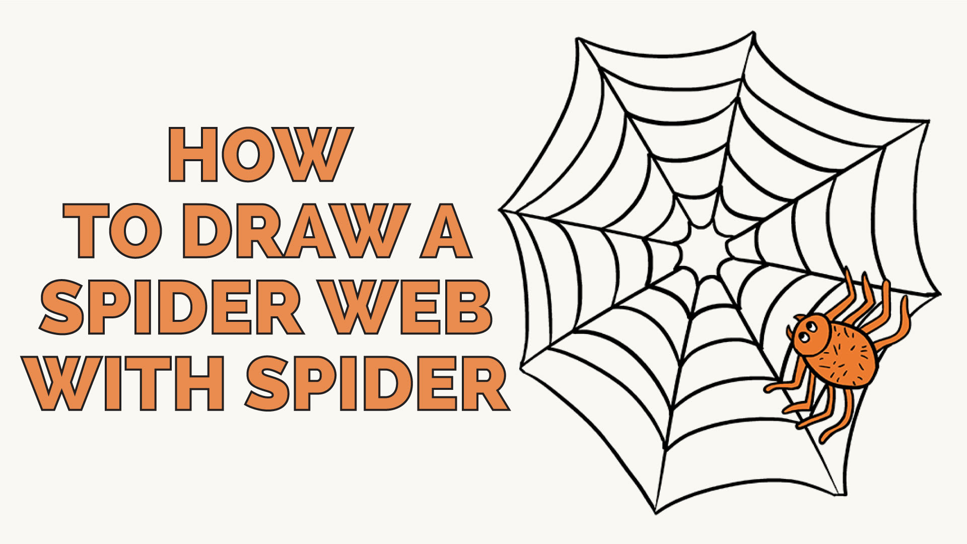 drawing spiders web