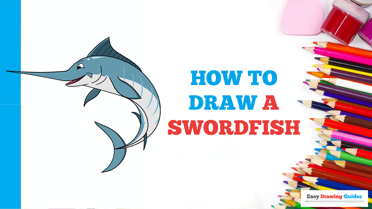 swordfish drawing easy