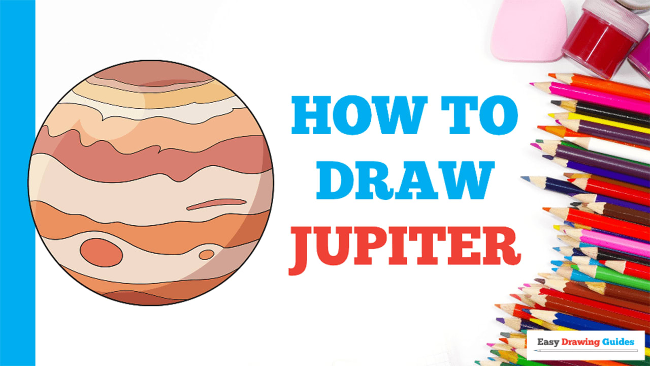 how to draw cartoon jupiter