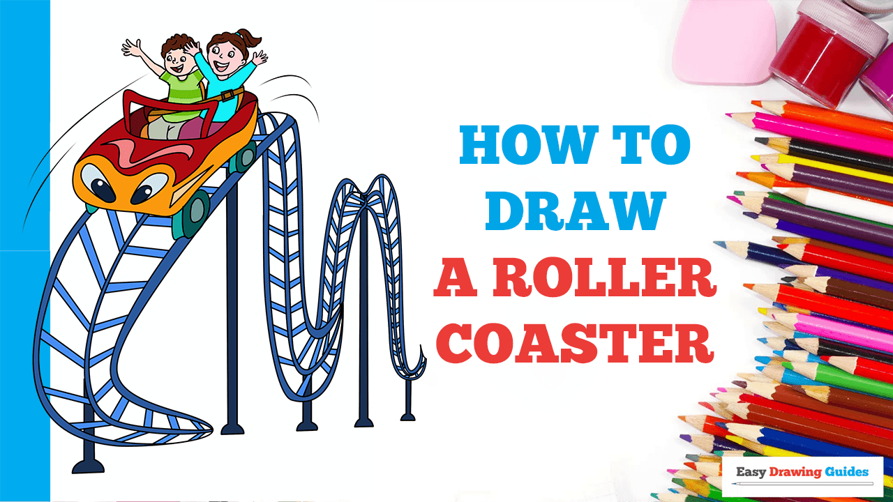 roller coaster drawing simple