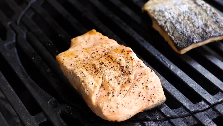 how long to cook frozen salmon on george foreman grill