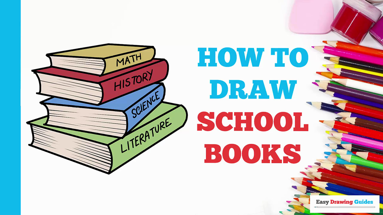 how to draw book spines