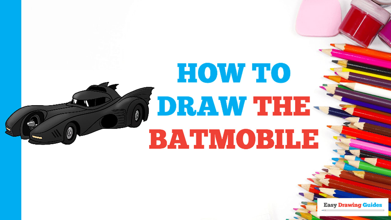 how to draw batmans car step by step