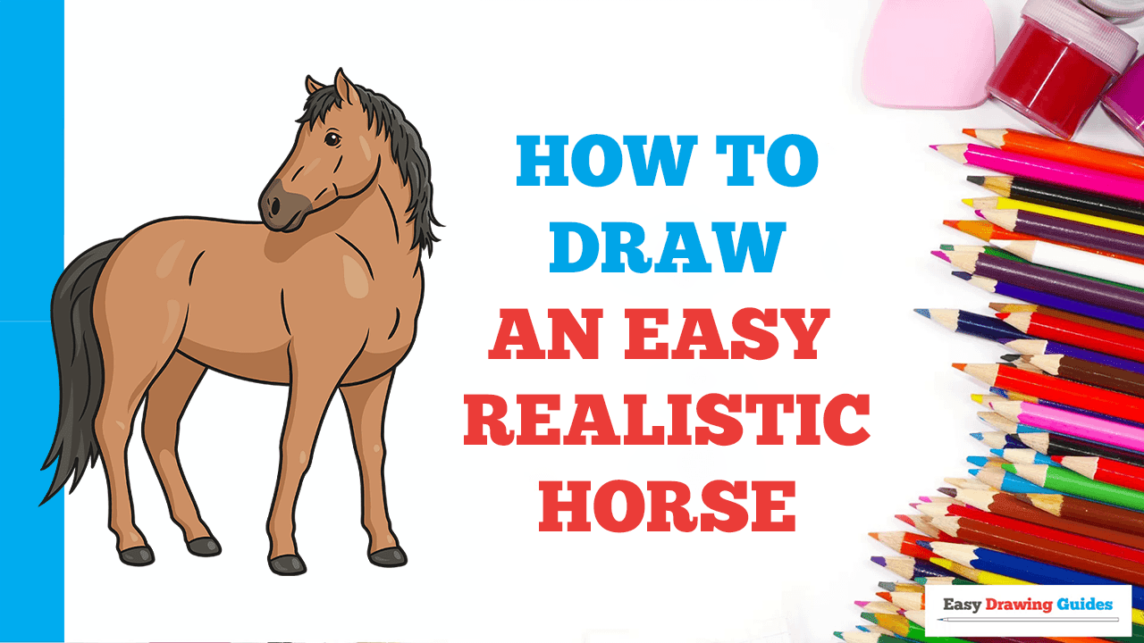 how to draw a horse easy video