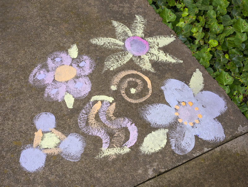 sidewalk chalk art tutorial
