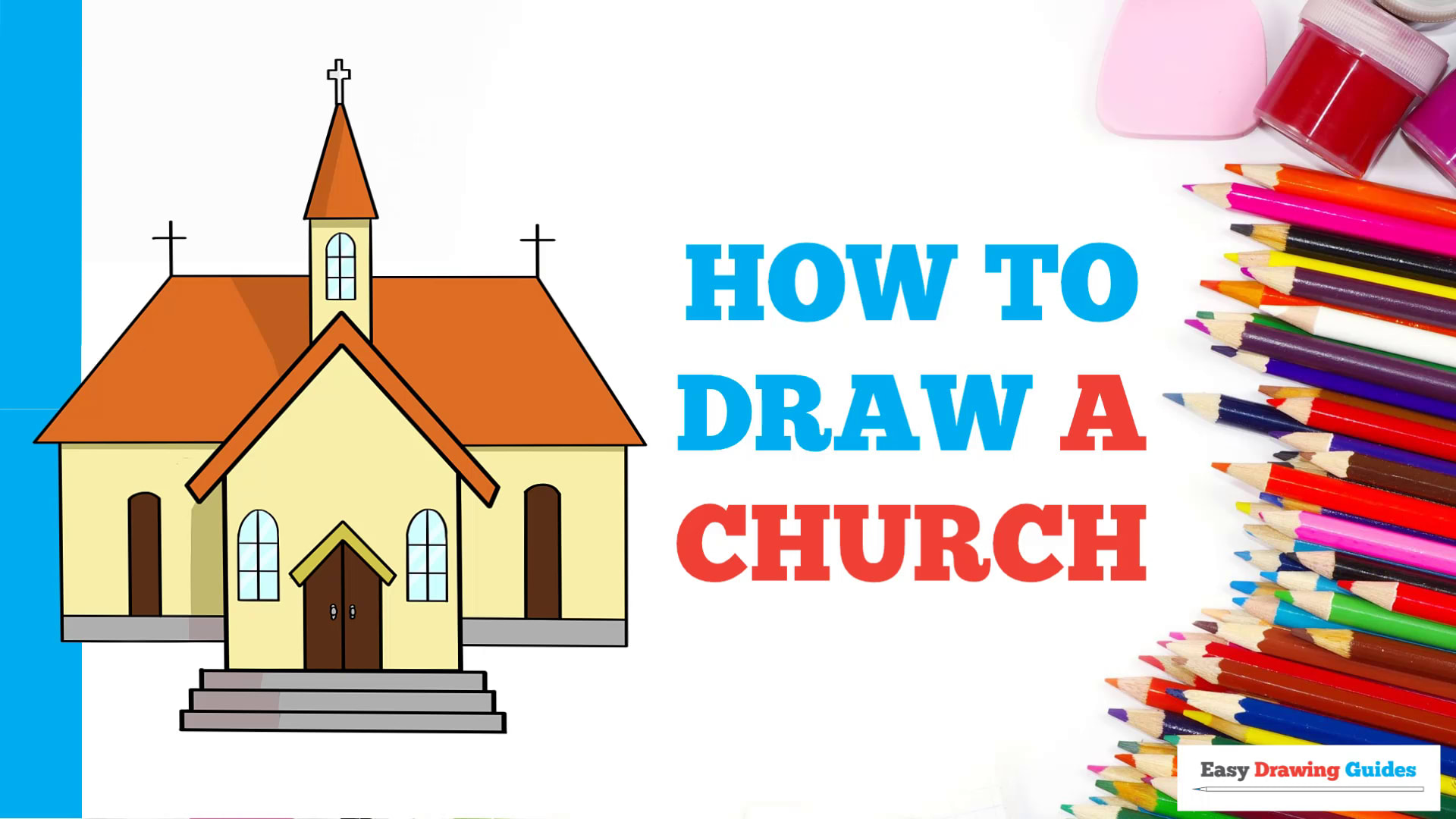 how to color a church