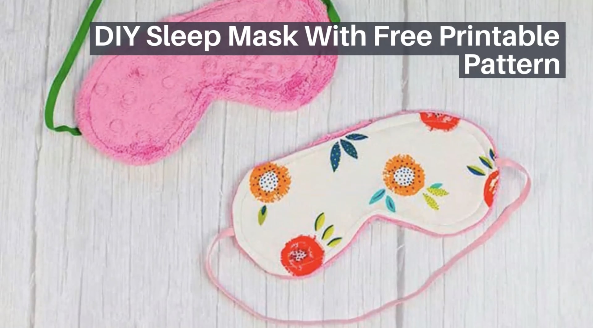 sleep mask pattern sewing