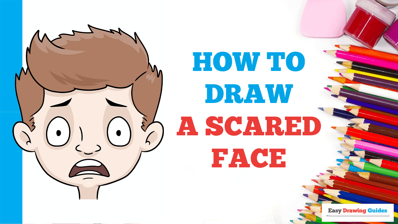 scared expression drawing easy