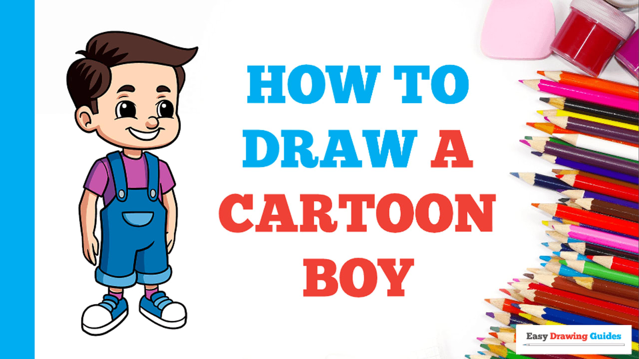 how to draw cartoon characters boy
