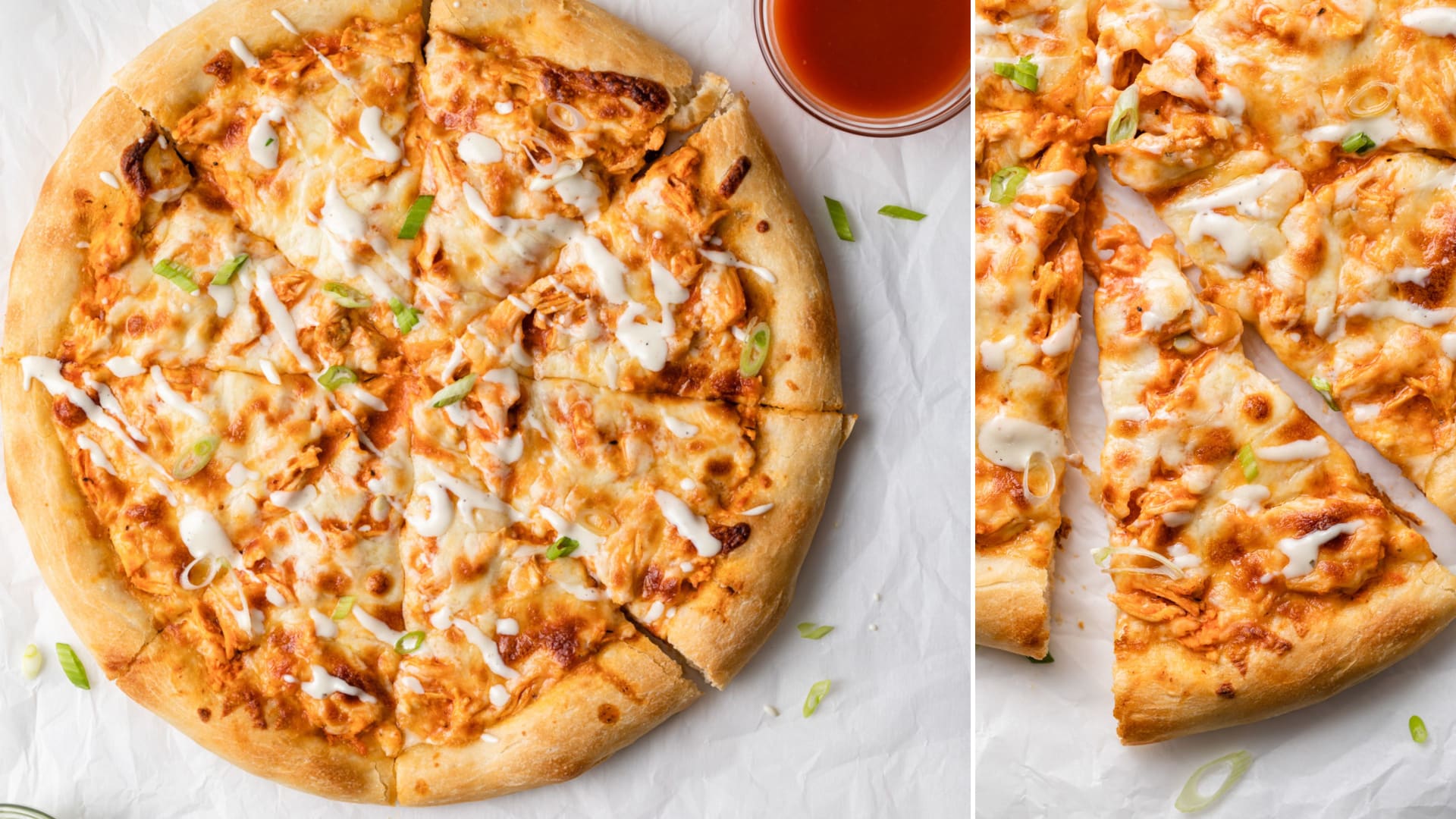 white sauce for buffalo chicken pizza