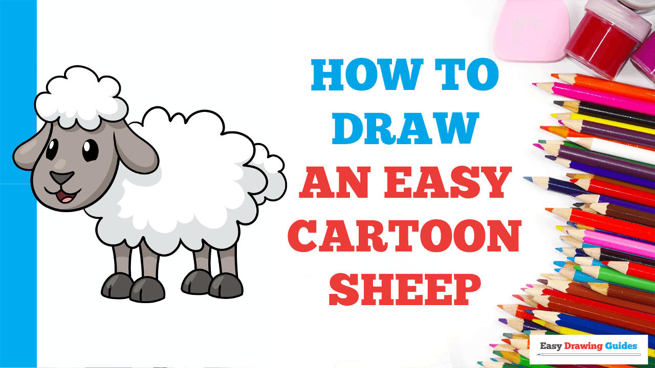 how to draw sheep ears
